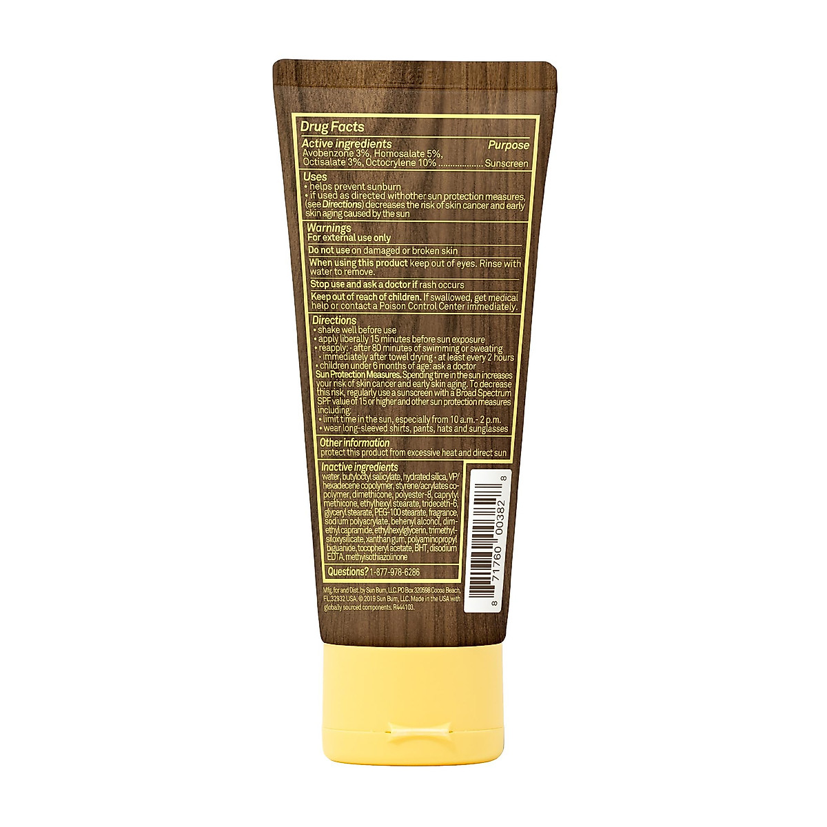 Sun Bum Original SPF 30 Sunscreen Body Lotion | Broad Spectrum Moisturizing Sunblock with Vitamin E | Hawaii 104 Act Compliant (Octinoxate & Oxybenzone Free) | Travel Friendly | 3 oz