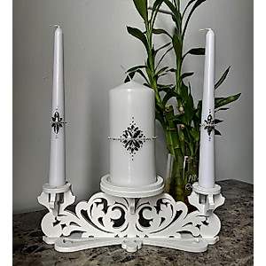 Magik Life Unity Candle Set for Wedding - Wedding Unity Set for Reception and Ceremony - Candle Sets - 6 Inch Pillar and 2 * 10 Inch Tapers