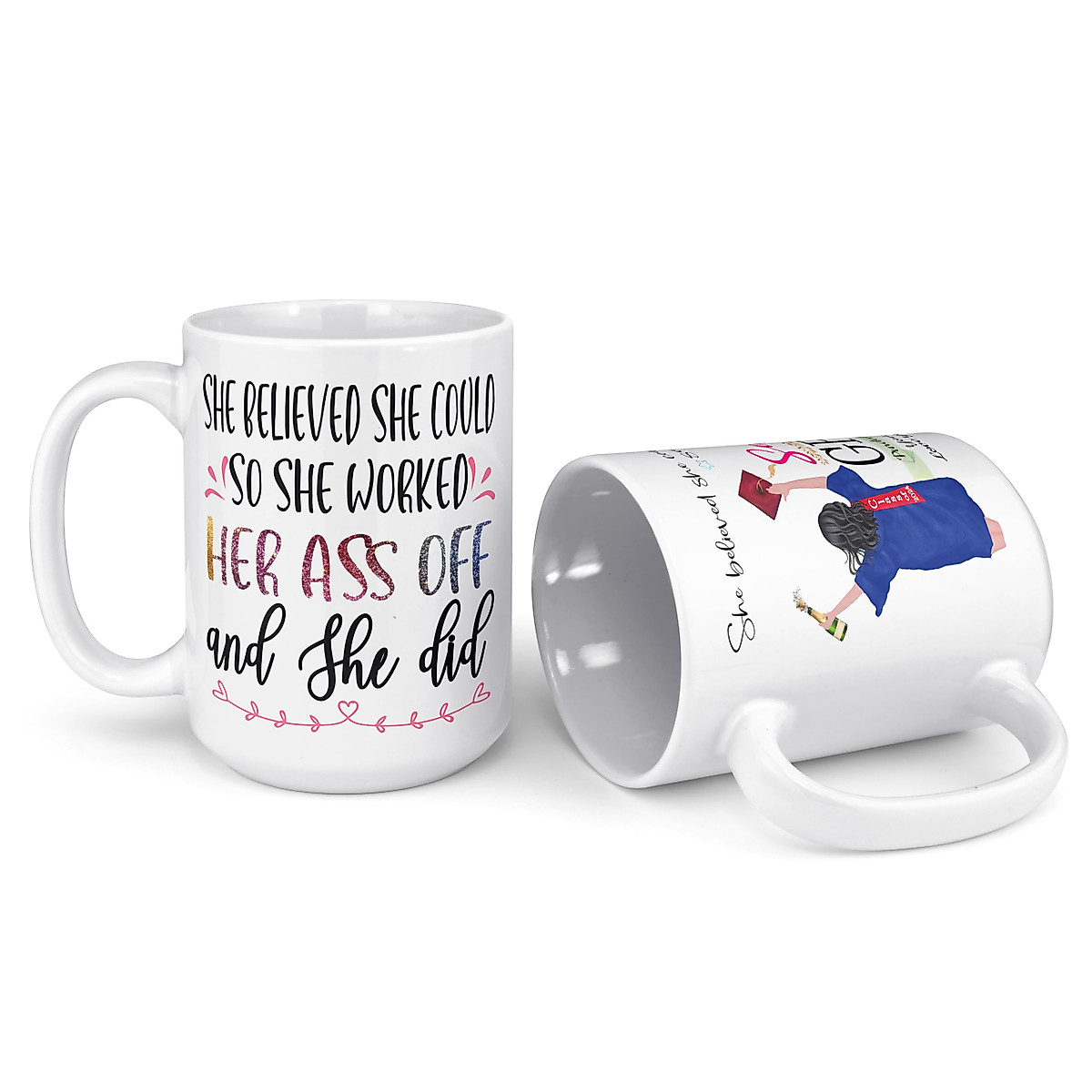 Personalized Graduation Gifts for Her, Custom Graduation Gift for Women, College Graduation Gifts, Masters, Phd, High School Graduation Gifts, Class of 2024 Graduation Coffee Mug 11-15 oz