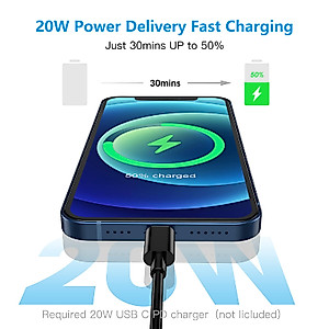 hibiker 3Pack USB C to Lightning Cable 10FT