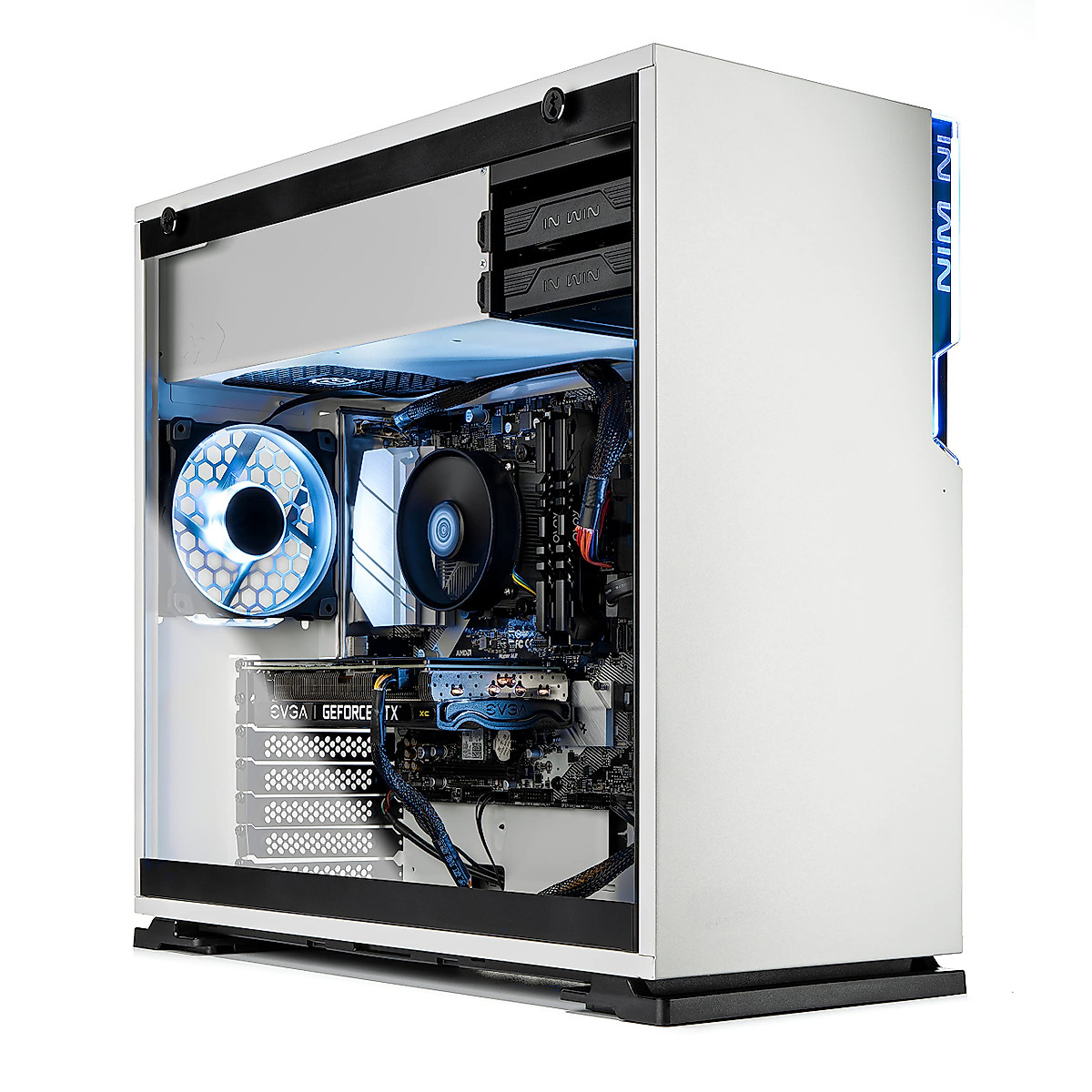Skytech Shiva Gaming PC Desktop – AMD Ryzen 5 5600X 3.7 GHz, RTX 3060 Ti, 1TB NVME SSD, 16G DDR4 3200, 650W Gold PSU, AC Wi-Fi, Windows 10 Home 64-bit