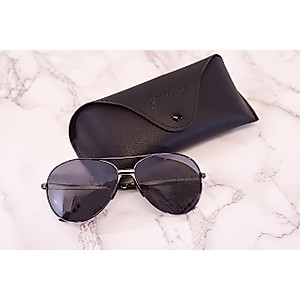 JiMarti P16 - No Tangle - Polarized Aviator Sunglasses Gunmetal/Smoke