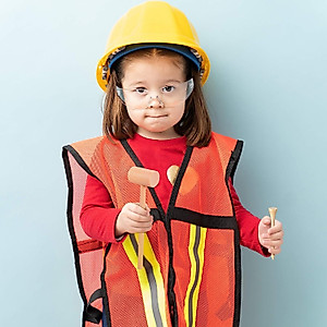 KIHACO Hammering and Pounding Toys for Kids Include 1 Wood Hammer and 30 Bamboo Nails Improve Fine Motor Skills Friendly Natural Wooden Educational Montessori Toy for Childs DIY Birthday Gift for 4+