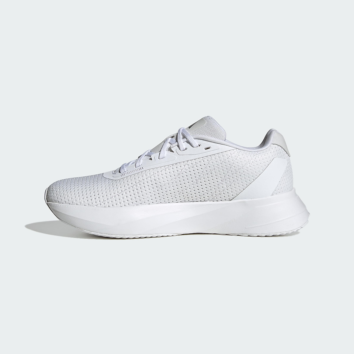 adidas Women's Duramo SL Running Sneaker, White/White/Grey, 9