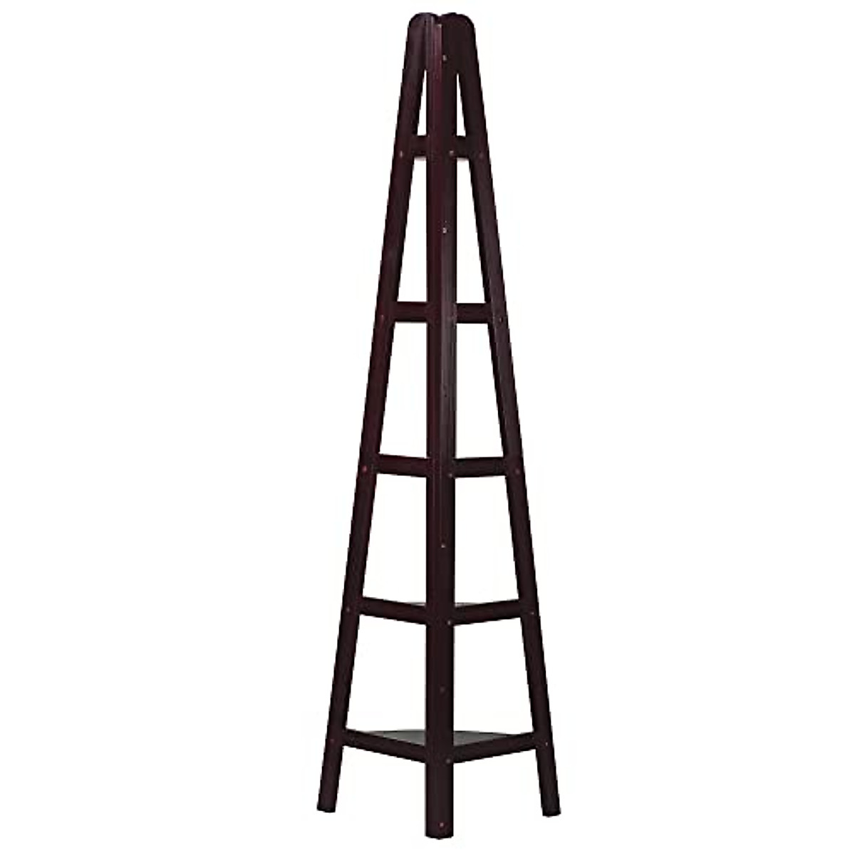 Casual Home 5-Shelf Corner Ladder Bookcase, Espresso