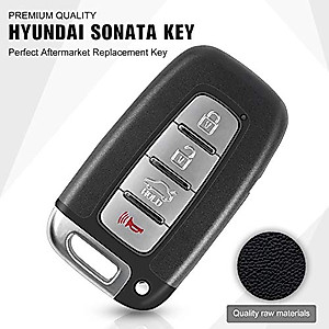 PERSUPER Key Fob Fit for Hyundai 2012-2013 Elantra, 2011-2014 Sonata, Azera, 2009-2014 Genesis Smart Remote Compatible with Kia 2011-2013 Optima, 2011-2013 Soul (SY5HMFNA04) 2015 Sonata Hybird