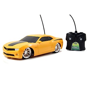Jada Toys HyperChargers 2010 Chevy Camaro SS BTM Remote Controlled Vehicle (1:16), Yellow, Medium
