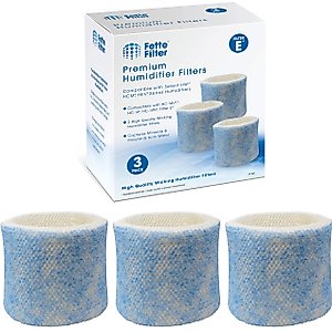 Fette Filter - Upgraded Blue Mesh Wicking Filters Compatible with Honeywell Filter E HC-14 for HCM-6009 HCM-6011 HEV680 HEV685 and Other Series Humidifier Part # HC14PF1 HC14PF3 HC14 Filter E 3-Pack