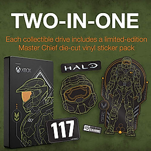 Seagate Game Drive for Xbox LE 2TB External Hard Drive Portable HDD - USB 3.2 Gen 1 Designed for Xbox One, Xbox Series X and S (STEA2000431), SE - Halo Master Chief