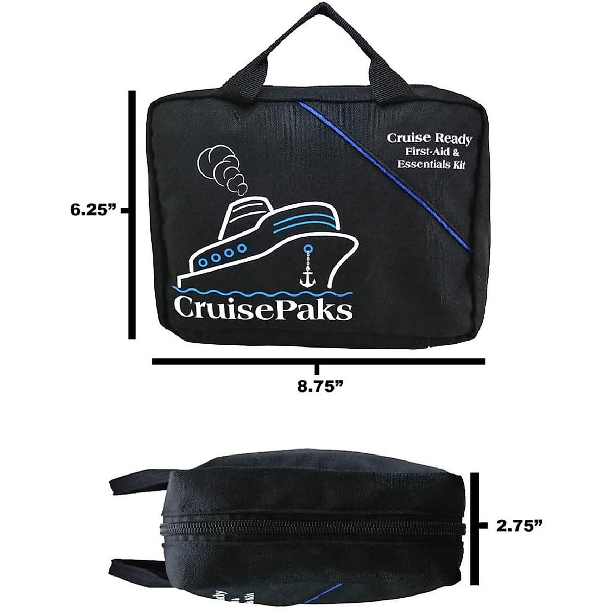 CruisePaks Essentials Personal First Aid & Medicine Accessories 150 Piece | Basic | Travel Kit