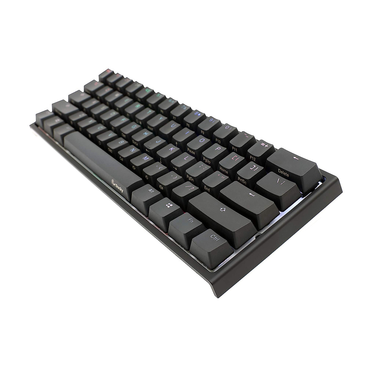 Ducky One 2 Mini 60% Gaming Keyboard - Cherry MX Brown Switches - New Petite Bezel Design - RGB - Detachable USB Type C Cable - PBT Double Shot Keycaps - 3 Level Angle Adjustment