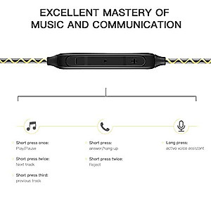 AGPTEK Over The Ear Earbuds for Running, Wrap Around Ear Wired Sports Headphones for Workout Exercise, Sweatproof in-Ear Earbuds with Mic for Cell Phones MP3 Laptop, Come with 5 Sets Silicon Ear Buds