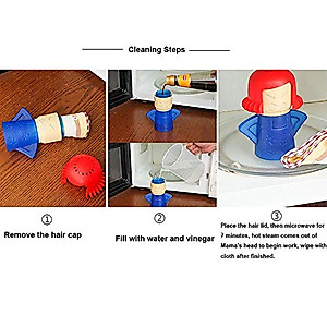 Keledz Microwave Cleaner Angry Mom with Fridge Odor Absorber Cool Mom(2pcs)