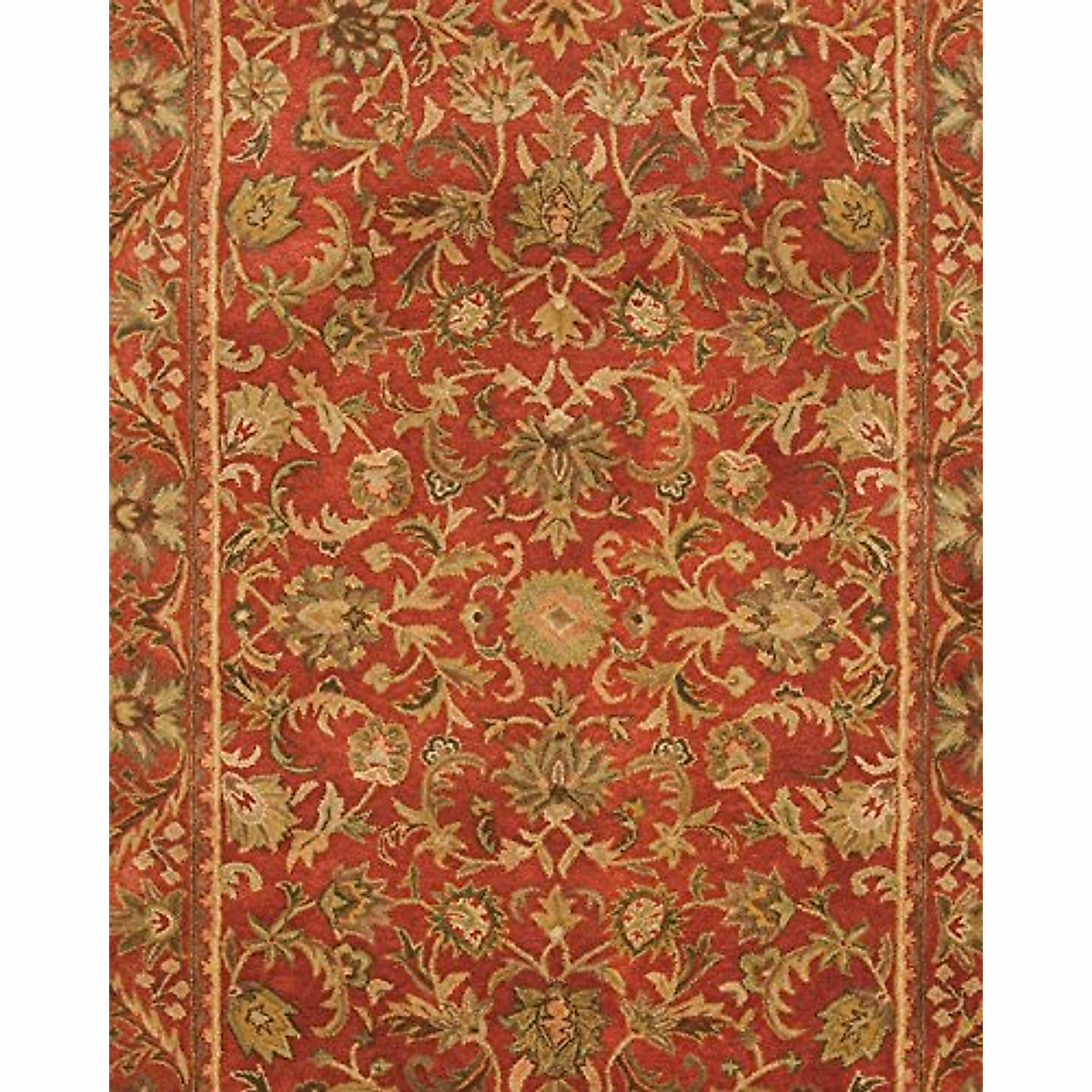 SAFAVIEH Antiquity Collection 9' x 12' Red / Red AT52E Handmade Traditional Oriental Premium Wool Area Rug
