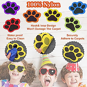 48 Pcs Carpet Markers Floor Dots, Paw Prints Carpet Dots for Teacher Supplies Elementary School Kindergarten Daycare Classroom Decoration