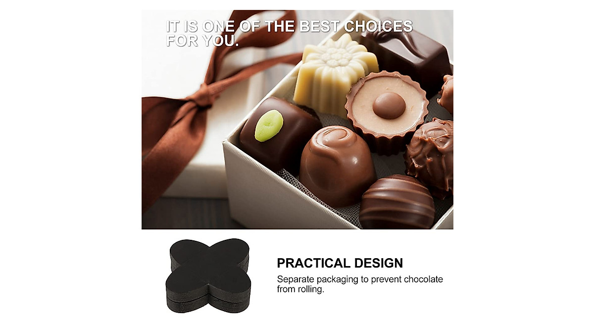 Hemoton 200pcs Black Truffle Chocolate Cups for Treats