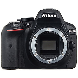Nikon D5300 24.2 MP CMOS Digital SLR Camera with Built-in Wi-Fi and GPS Body Only (Black) - International Version (No Warranty)