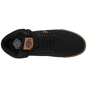 HARLEY-DAVIDSON FOOTWEAR Men's Wrenford Sneaker, Black, 12.0 M US