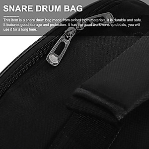 Generic Oxford Cloth Snare Drum Carrying Bag: 13/ 14inch Snare Drum Gigbag Padded Portable Snare Drum Backpack, with Shoulder Straps and Carry Handle (IL271205XBZXPROP8TDRKWH)