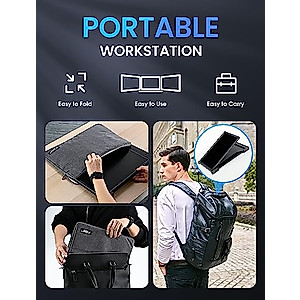 FQQ 15.4” Triple Portable Monitor for Laptops, 1080P FHD IPS Screen Extender for 15.6-17.3” Laptop Dual Monitor Display Compatible with MacOS, Windows, M1 Pro, M1 Max, Powered by USB-C & HDMI