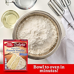 Betty Crocker Delights Super Moist French Vanilla Flavored Cake Mix, 13.25 oz
