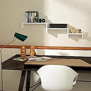 SRIWATANA U-Shape Shelves Wall Mounted Set of 3 and Small Floating Shelves Set of 4