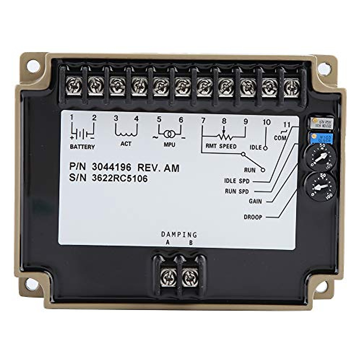 Fafeicy Generator Speed Controlle, Electronic Speed Controller Governor 3044196 Generator Speed Control Board for Input Multiple Machines or Special Purpose Machines