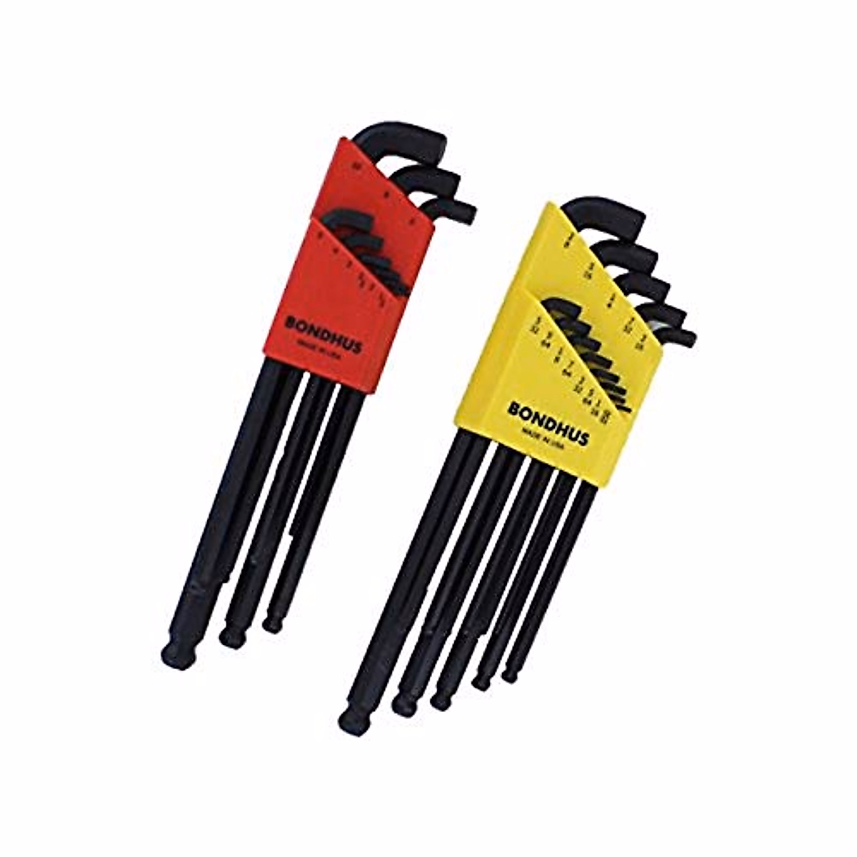 Bondhus 20599 0.050-3/8" & 1.5-10mm Stubby Ball End Hex Key DoublePK