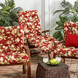 South Pine Porch Outdoor 72x22-inch Chaise Lounge Chair Cushion, 1 Count (Pack of 1), Roma Floral