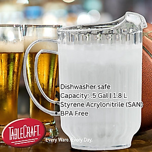 Tablecraft 60 oz San Plastic Pitcher