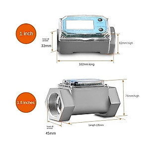 Flow Meter Digital Flow Meter for Measuring Gasoline Kerosene Water Sensor PCB Electronic Indicator High Stability and Convenient Operation