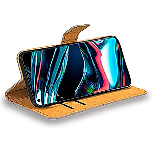 WenTian Realme 7 Pro Case, CaseExpert® Flowers Leather Kickstand Flip Wallet Bag Case Cover for Realme 7 Pro