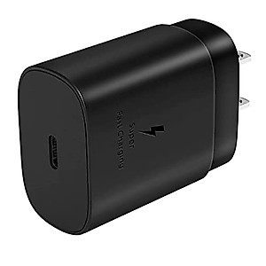 Fast Adaptive Wall Adapter 25W Charger for LG V60 ThinQ 5G UW with 4FT (1.2M) UrbanX USB C PD Charging and Data Transfer Cable - Black (US Version with Warranty)