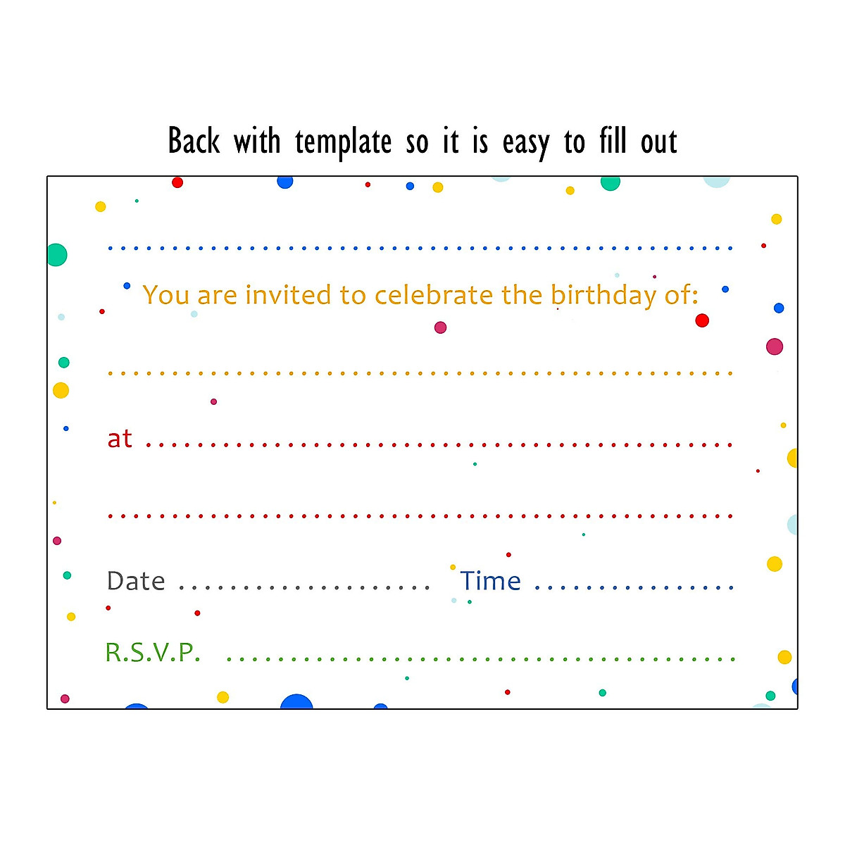 20 Funny Smilies Birthday Invitations for Children or Smiley Enthusiasts (with Envelopes)…