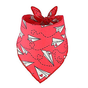 2 Pack Valentine's Dog Bandana, Puppy Valentine Scarfs for Small Dogs Cats