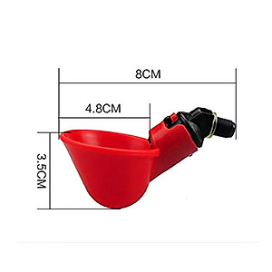Balacoo Chicken Water Cups- Chicken Water Feeder- Automatic Chicken Waterer Poultry Drinking Bowl for Chicken Duck Turkey Rabbit