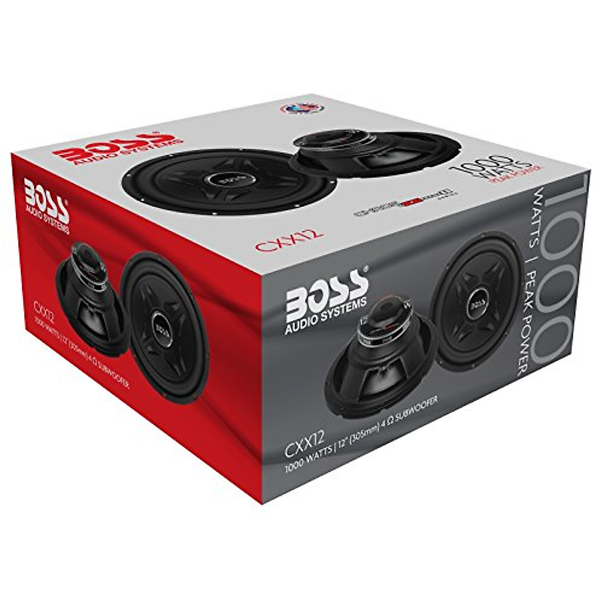 BOSS Audio Systems CXX12 Car Subwoofer - 1000 Watts Maximum Power, 12 Inch , Single 4 Ohm Voice Coil, Sold Individually,Black
