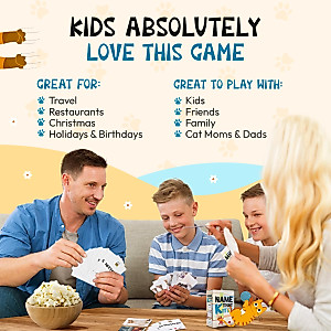 Name That Kitty - Cat Card Game for Kids 8-12 is Great for Cat Crafts, Cat Games, and Cat Memory Fans! Fun for Families, 9-Year-Old Girl Gifts, Cat Toys for Kids, or Cat-Themed Toys for Girls 6-8