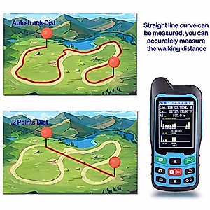 Handheld GPS Survey Equipment, BEVA GPS Land Measuring Instrument, Mini Handheld GPS Units for Mountainous Land, Slope and Flat Field