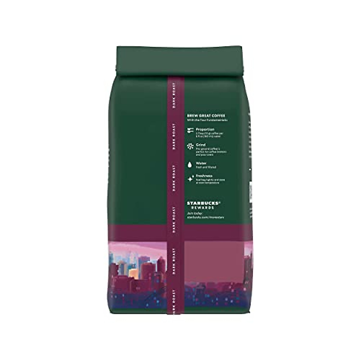 Starbucks Morning Joe Gold Coast Dark Roast Ground Coffee, 12 Ounce (Pack of 6)