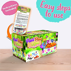 Climaxfy Flower Gardening Supplies for Kids - Growing Plants & Seeds Accessories Set Pots Indoor Garden Science STEM Toys Gift Crafts Birthday Arts Kits Ages 4 5 6 7 8-12 Year Old Boys Girls