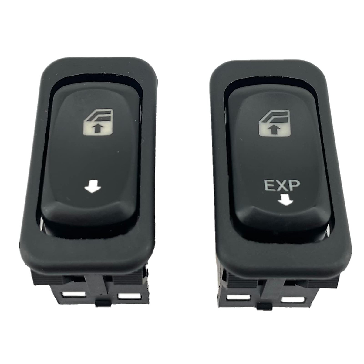 ALTBET Driver & Passenger Side Window Switch Set of 2 Compatible with 2001-2011 Freightliner Columbia Century Replace A0630769008 A0630769027