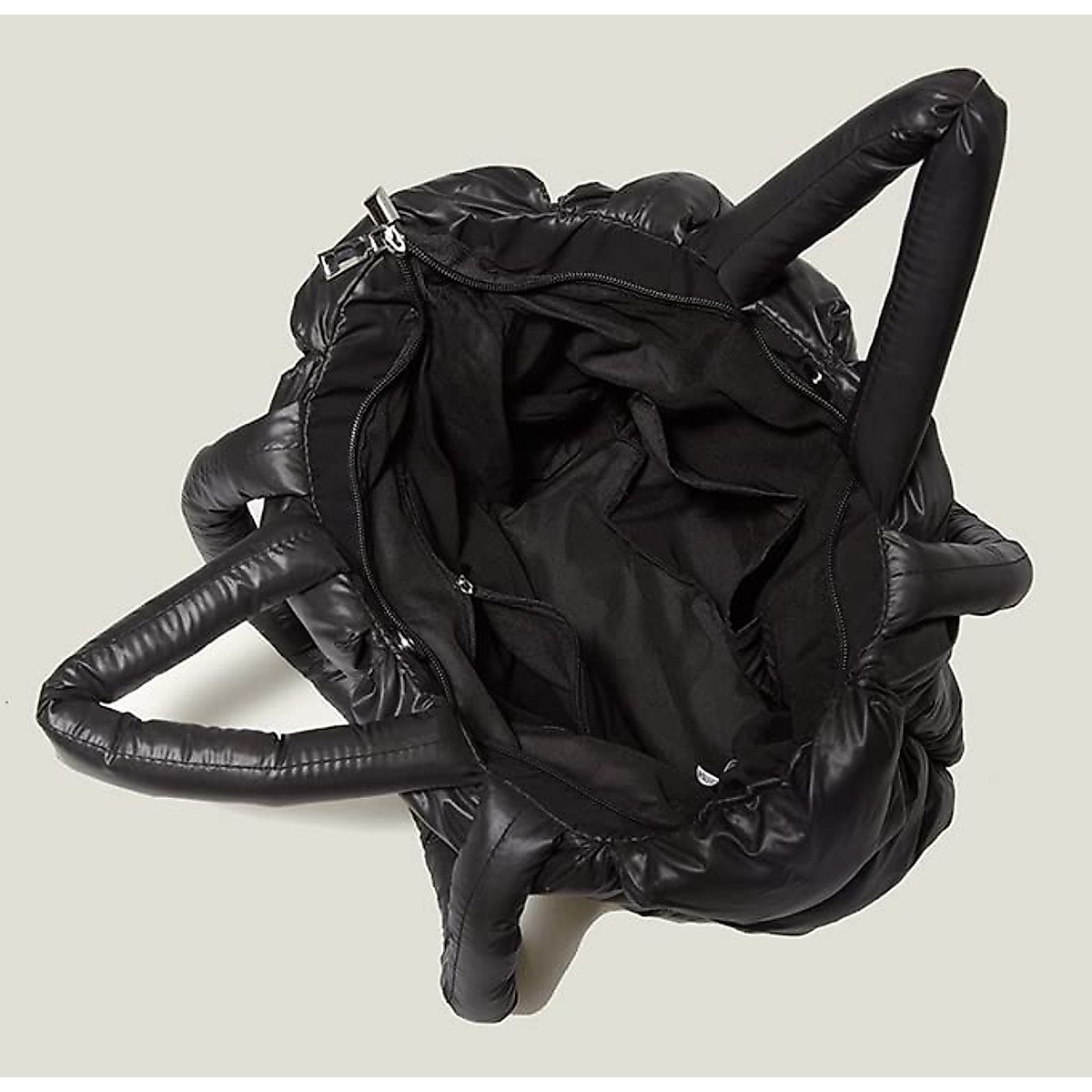 Puffer Shoulder Bag for Women Mini Down Satchel Hobo Bag Quilted Tote Bag Chic Purses 2023