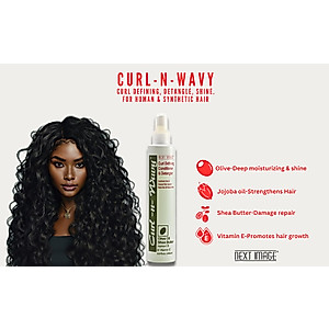 On Natural Next Image Curl-n-Wavy Curl Defining Conditioner and Detangler Oilive Oil, Shea Butter, Jojoba Oil & Vitamin E, 8 Ounce