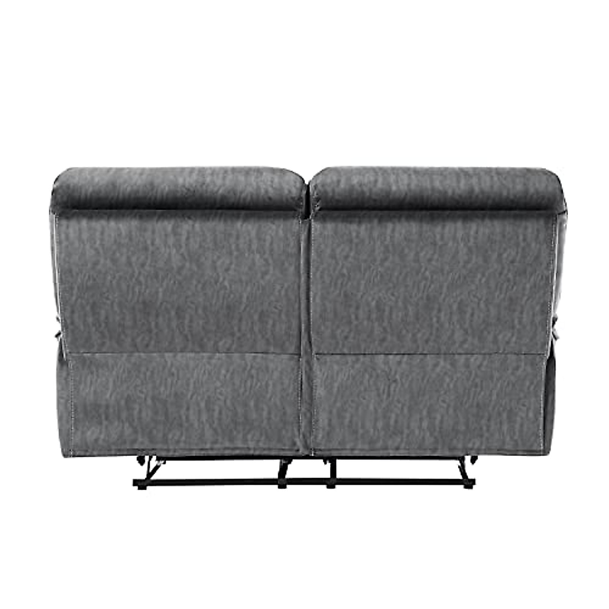 Lexicon Braddock Wall-Hugger Manual Double Reclining Loveseat, Gray