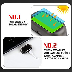 Car Solar Power Simulated Dummy Alarm Warning Anti-Theft LED Flashing Security Light Fake Lamp((2Red)