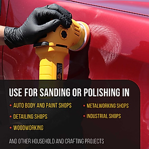 Dura-Gold Pro Series 3" Hook & Loop DA Backing Plate Pad, 2 Pack - Flexible Dual-Action Random Orbital Sander Polisher Pad, 5/16" Threads For Auto Woodworking Sandpaper Sanding Car Polishing Detailing