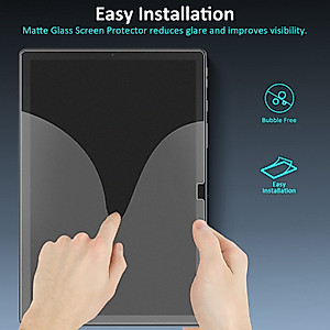 Ambison [2-Pack Matte Glass Screen Protector Compatible with Samsung Galaxy Tab A8 (10.5 inch 2022 Released), Anti-Glare & Fingerprints/Tempered Glass/Bubble Free, Tablet A8 Model-SM-X200/X205/X207