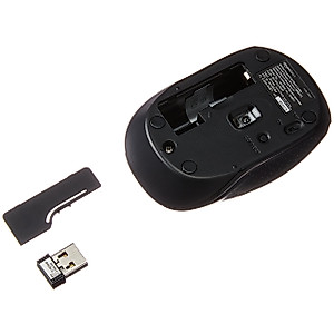 Amazon Basics 2.4GHz Wireless Computer Keyboard and Mouse Combo, Quiet and Compact US Layout (QWERTY), Black