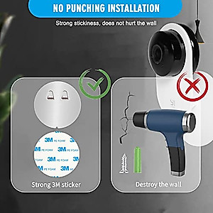 4 Pack Wall Mount for Yi Home Security Camera, No Punching, Extremely Simple Installation (Camera is NOT Included)